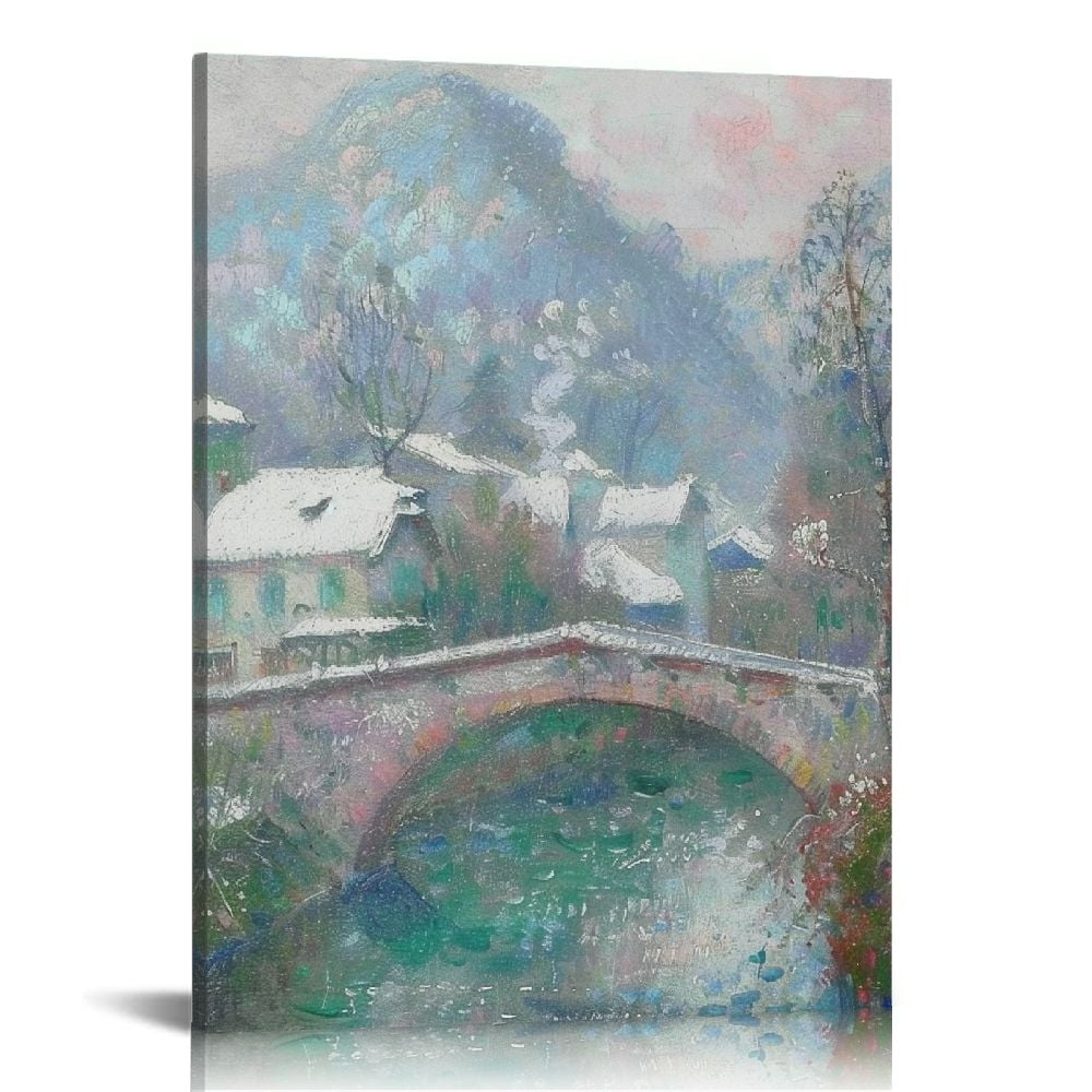 BCIIG Village Scenery Fine Art Aesthetic Poster & Print Wall Painting ...