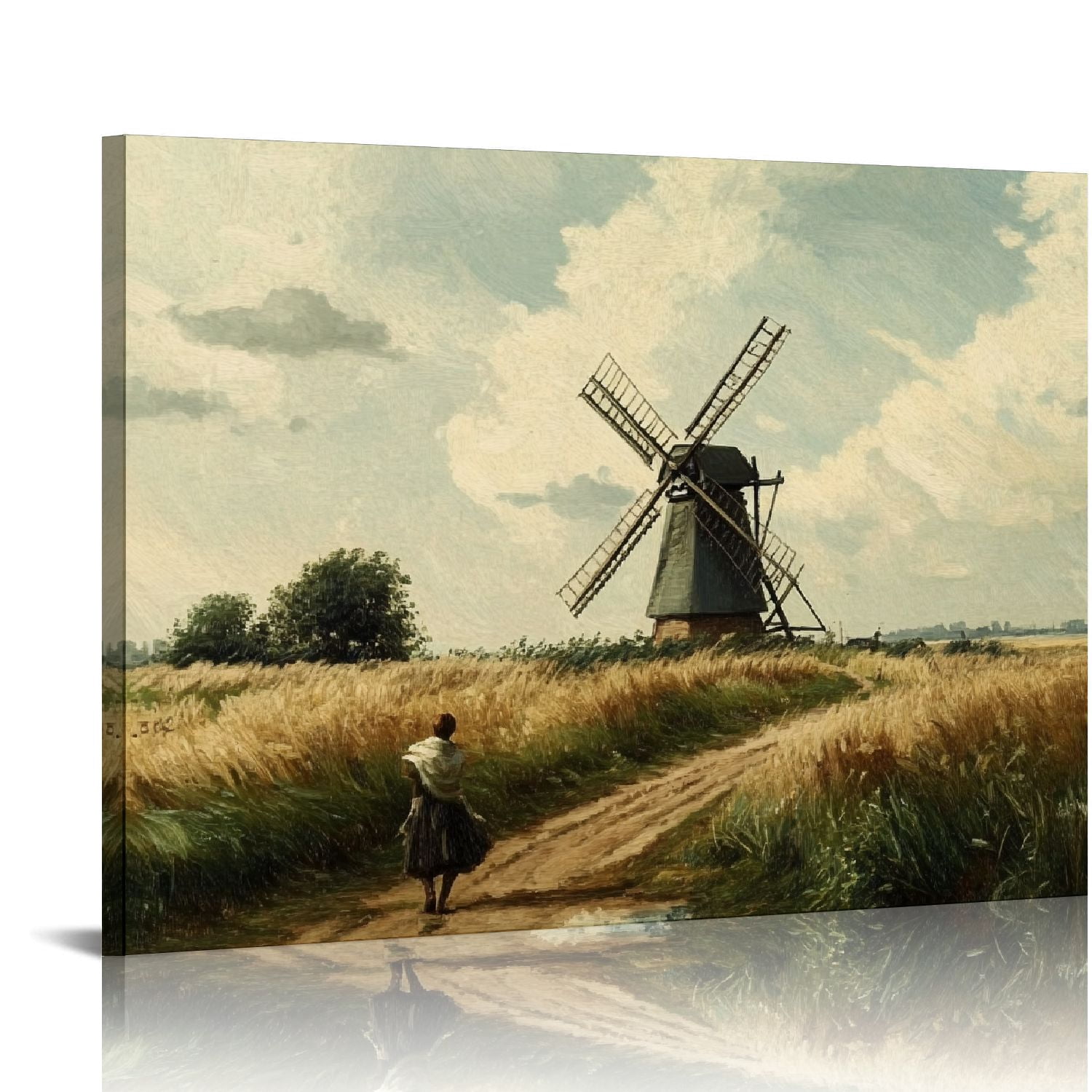 BCIIG Vintage Farmhouse Wall Art, French Country Landscape Art Prints ...