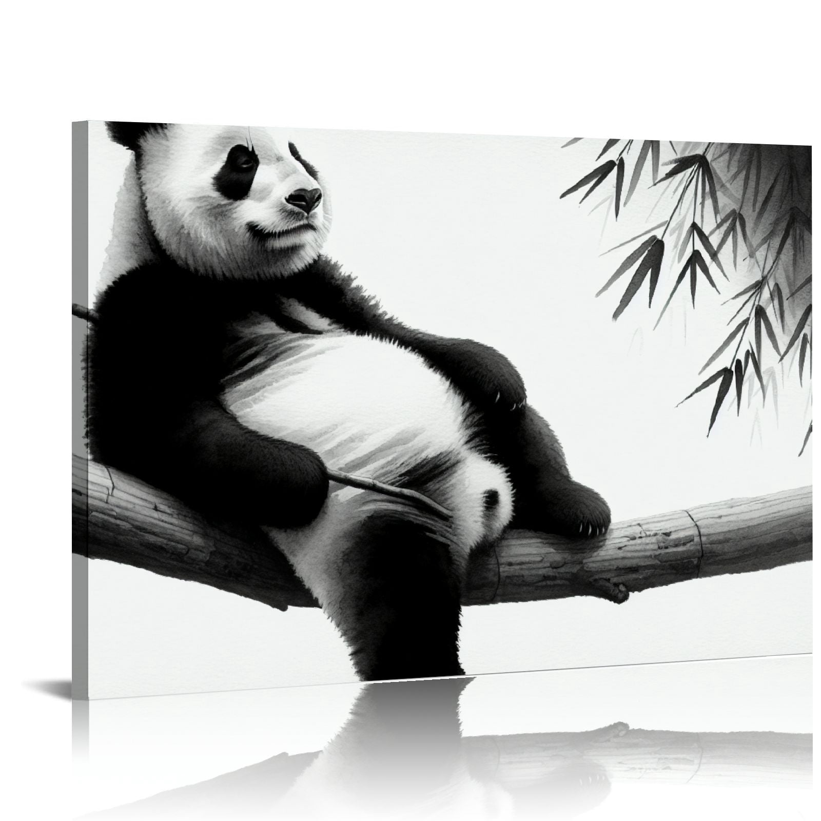BCIIG Wall Art 1 Pieces Animal Canvas Print Paintings Cute Panda ...