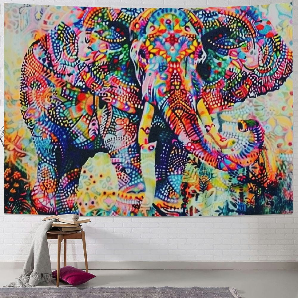 BCIIG Wall Hanging Tapestry, Boho Mandragora Tapestry, Elephant ...