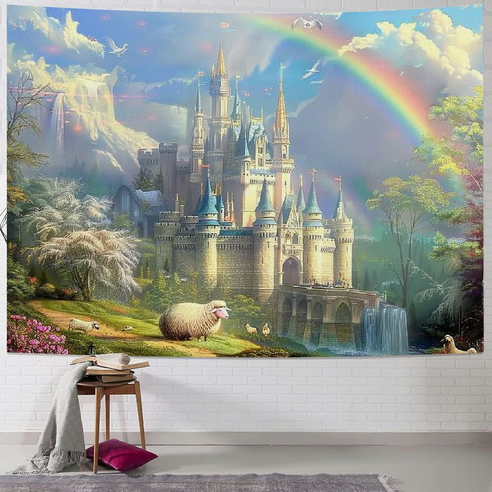 BCIIG Wall Murals for Bedroom Dream Castle Large Removable Wallpaper ...