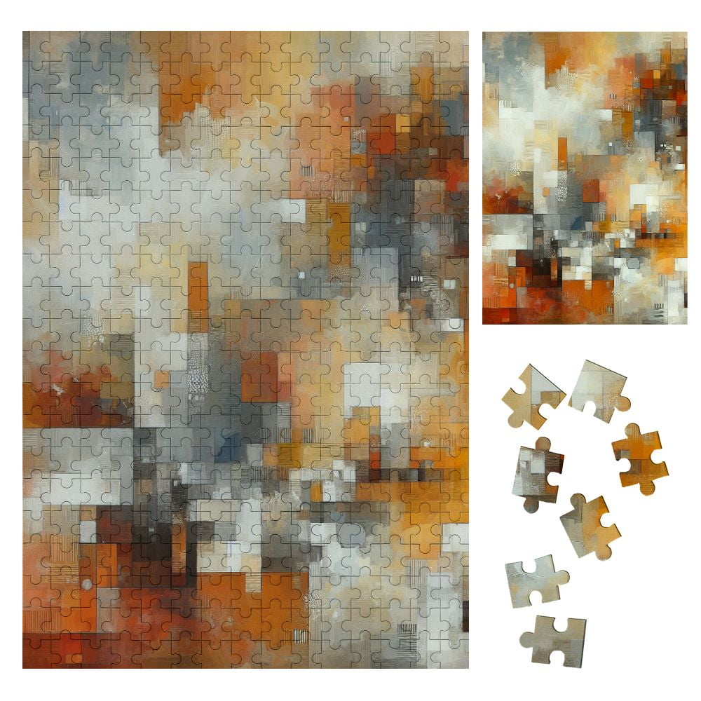 BCIIG Warm Colors Shapes Textures Wooden Jigsaw Puzzle Vertical ...