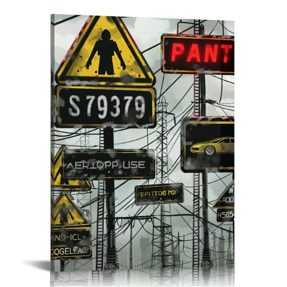 BCIIG Warning Signs Design Concept Art Fine Art Aesthetic Poster Print ...