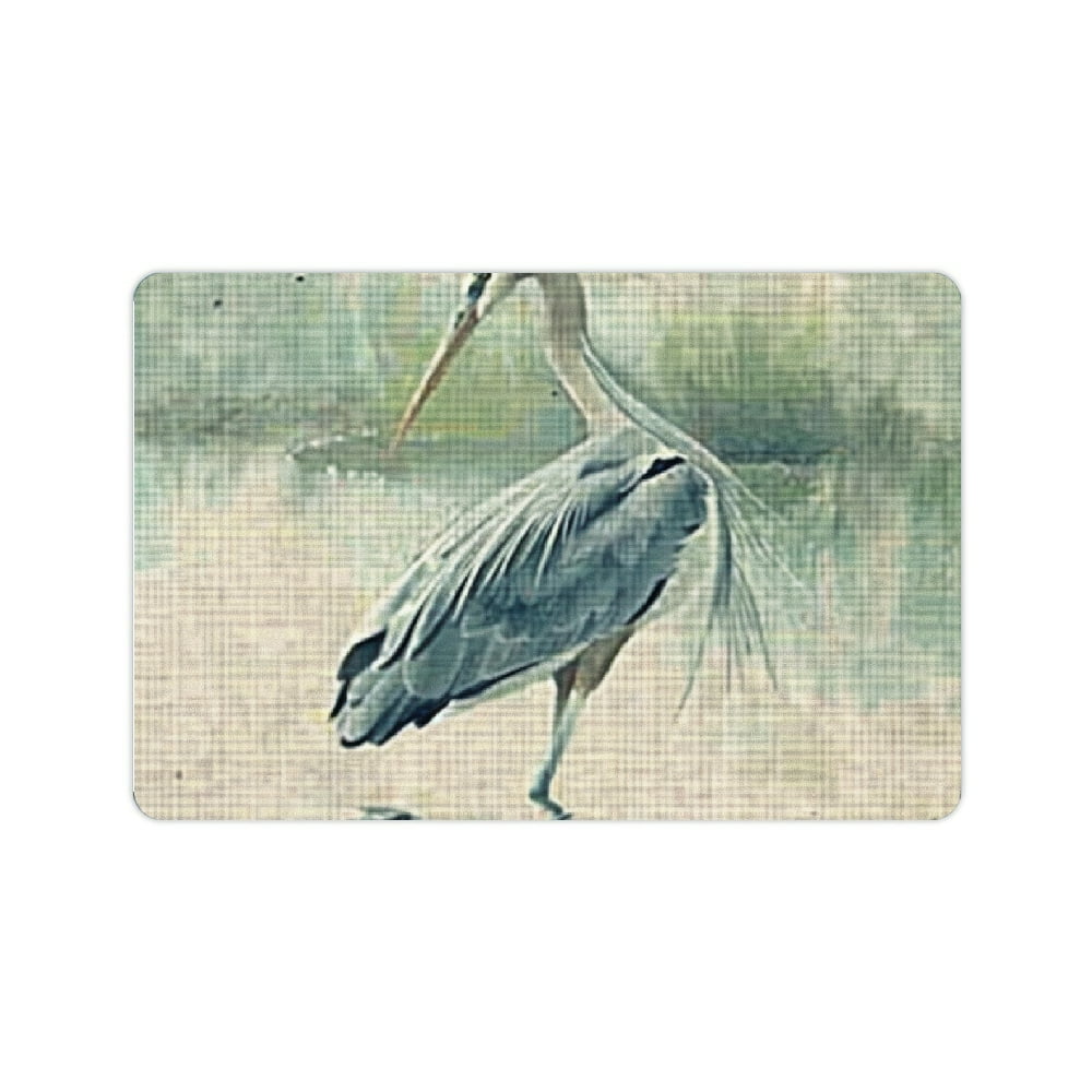 BCIIG Waterfowl Home Diatom Mud Quick Drying Bath Rug Mat with Rubber ...