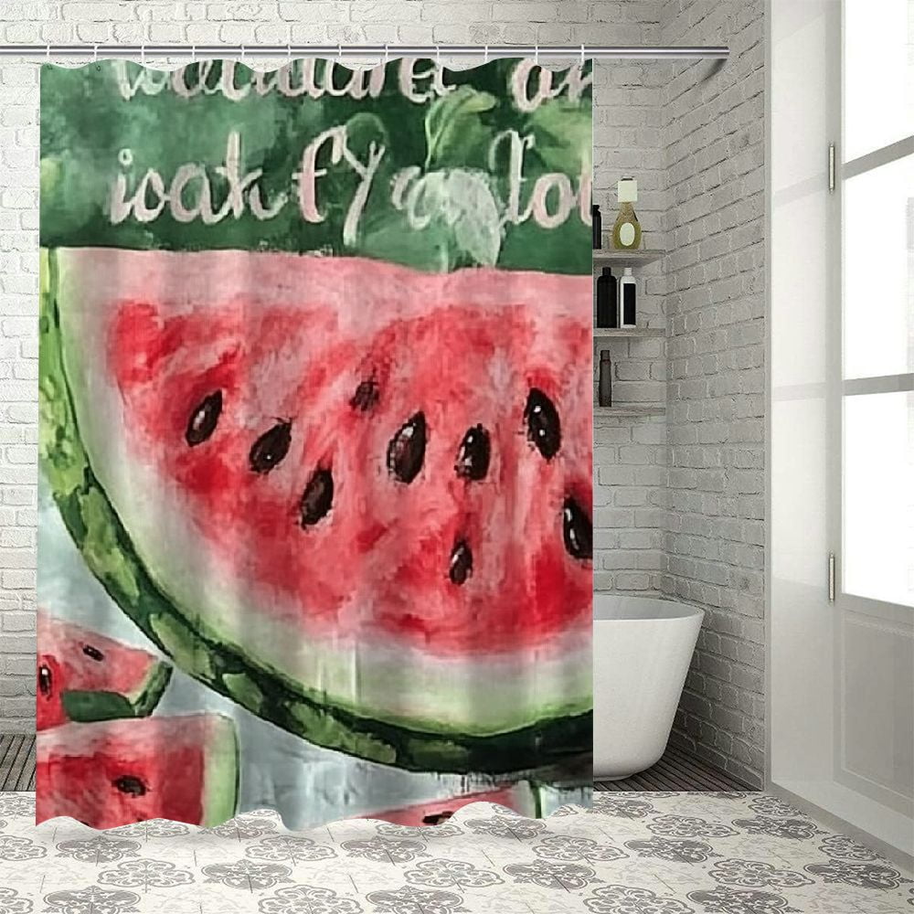 BCIIG Watermelon Bathroom Decoration Set Luxury Graphic Printed 100% ...