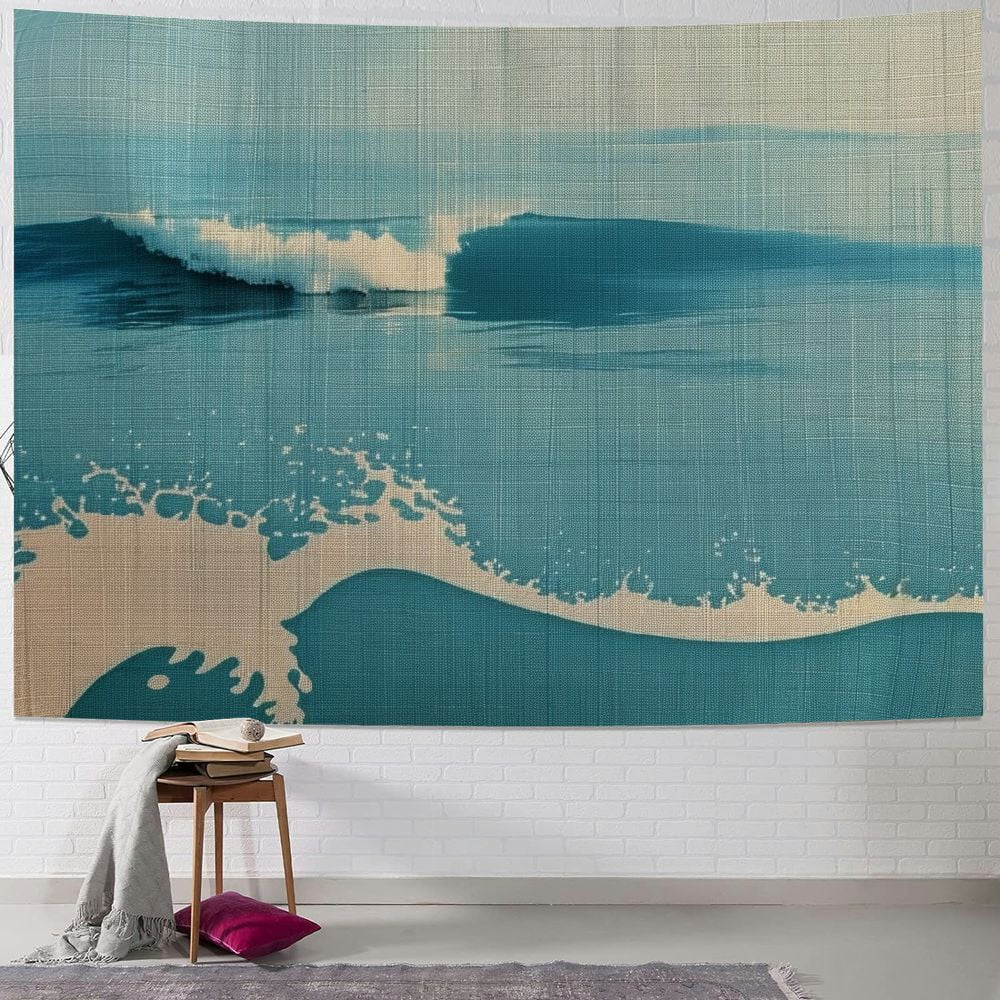 BCIIG Waves Beach Ocean Tapestry Wall Hanging Unique Style Graphic ...