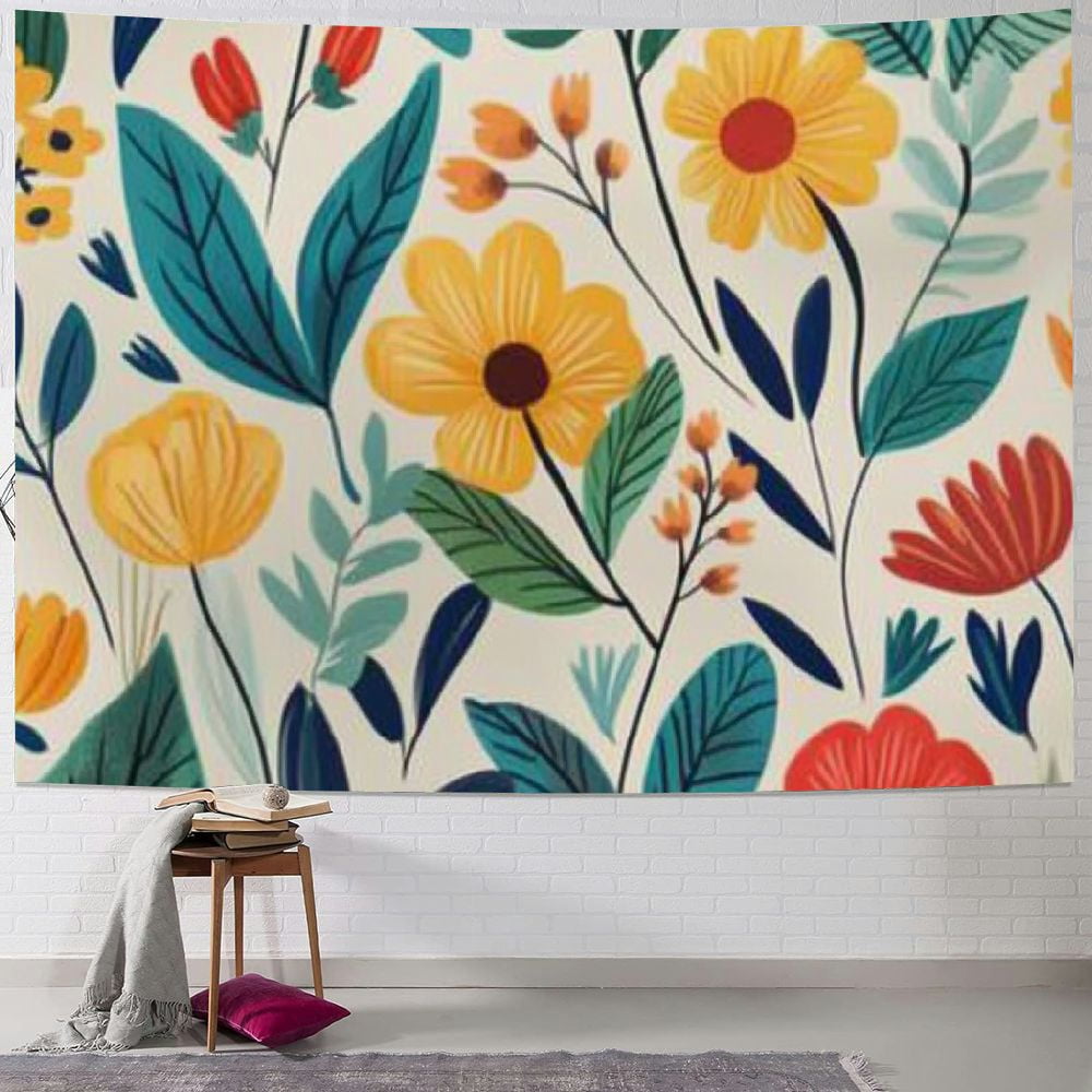 BCIIG Whimsical Doodles Tapestry Abstract Art Wall Tapestry Funny ...