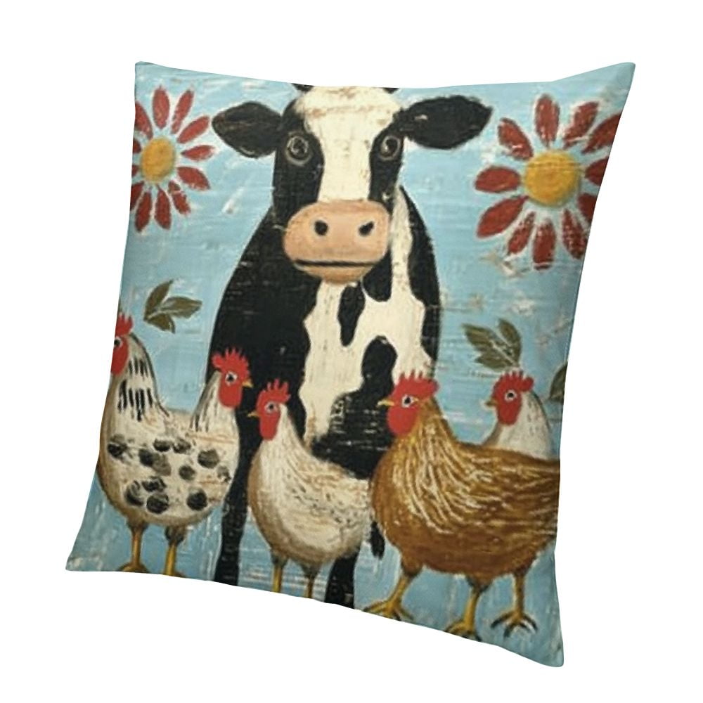 BCIIG Winter Vibes Farm Animal Decorative Throw Pillow Covers Highland ...