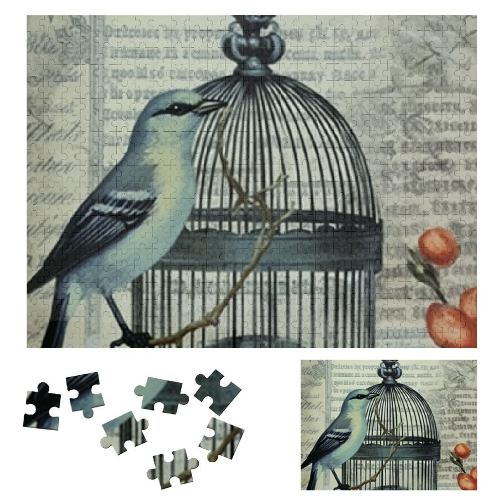 BCIIG Wooden Jigsaw Puzzle Cage Theme for Adults and Kids - Gift for ...