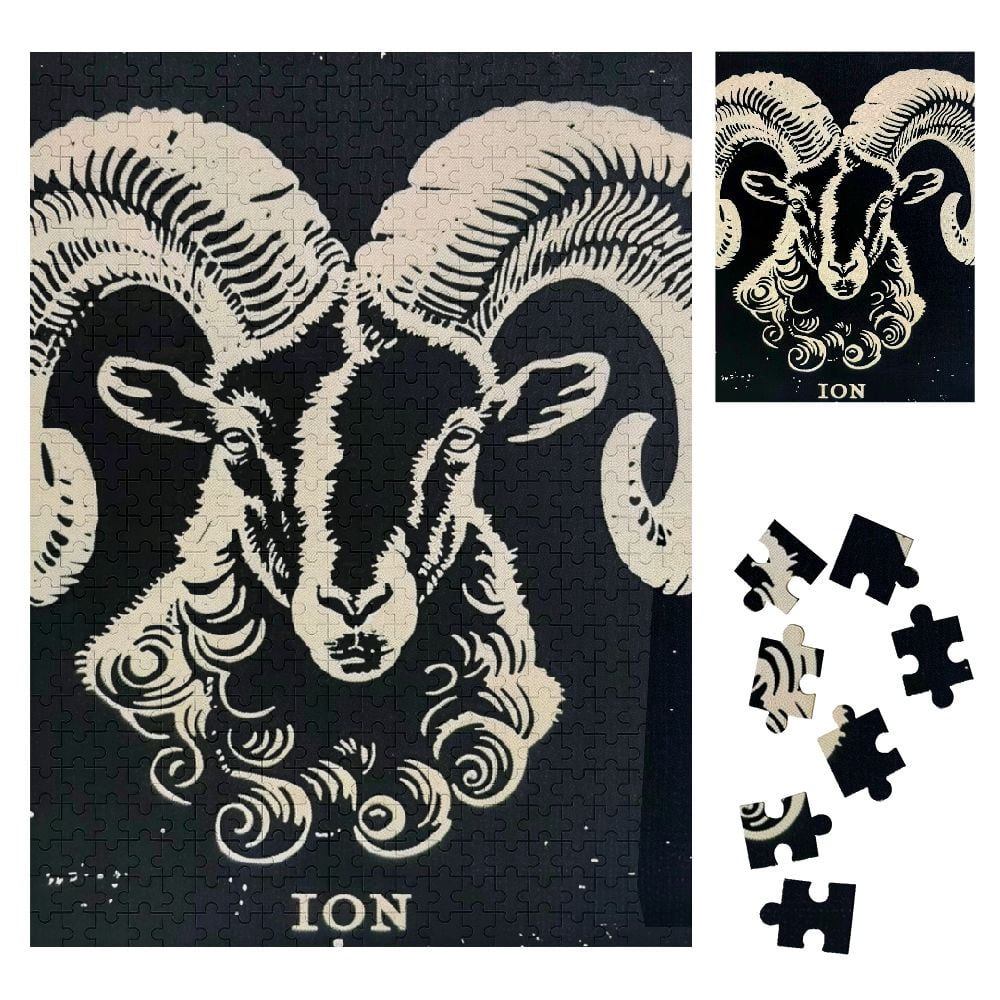 BCIIG Wooden Jigsaw Puzzle Ram Theme Vertical Style Eco-Friendly Gift ...