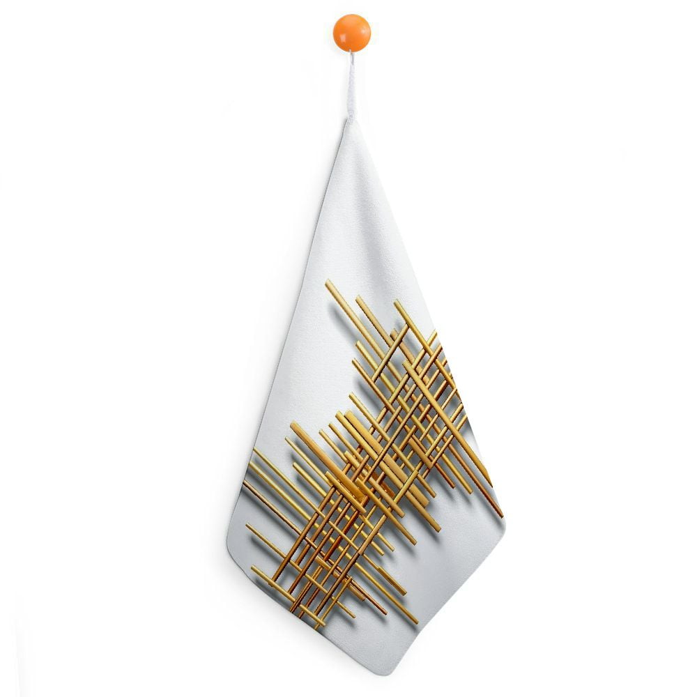 BCIIG Wooden Sticks Wall Sculpture Reusable Hand Towels 11.8x11.8in ...