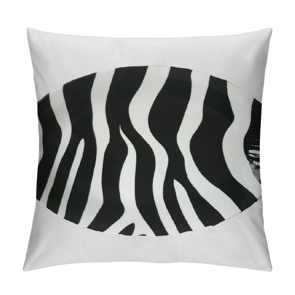 BCIIG Zebra Print Graphic Decorative Pillow Cover for Home Couch Living ...