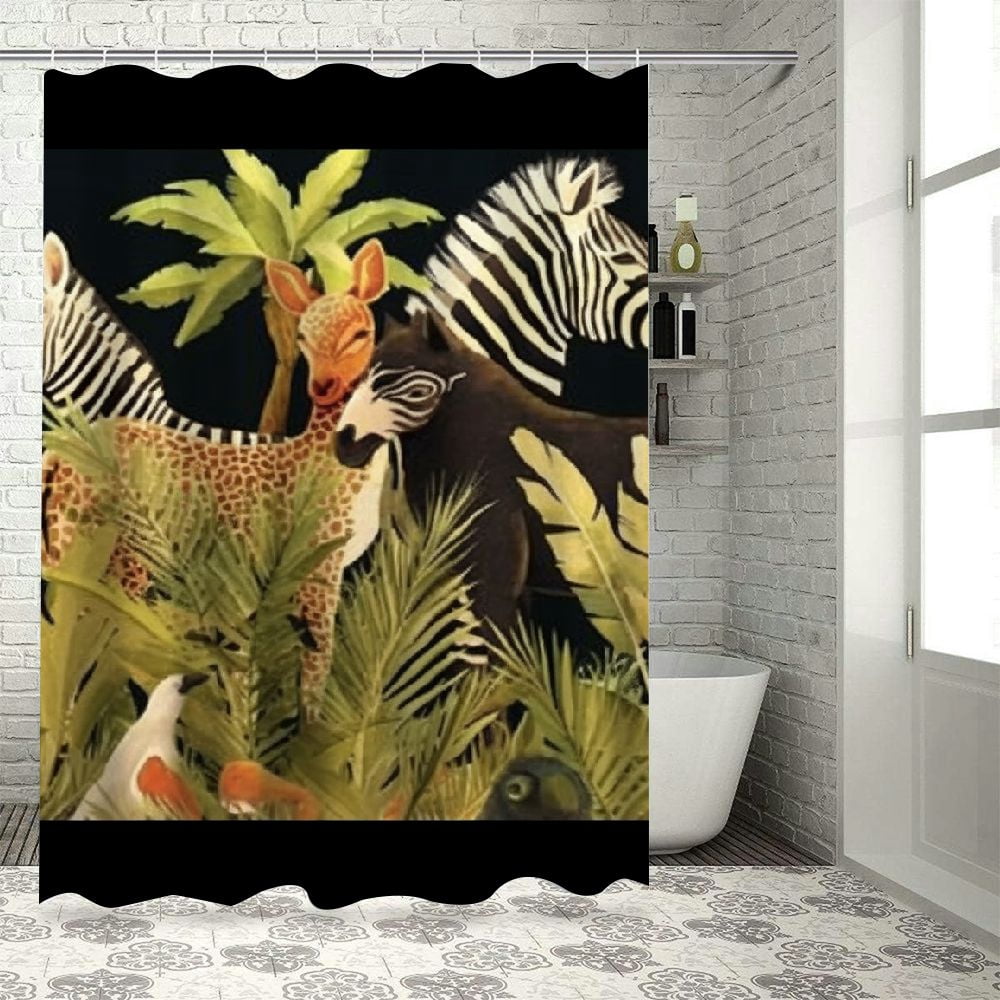 BCIIG Zebras Birds Animals Bathroom Decor Set with Hooks, Colorful ...