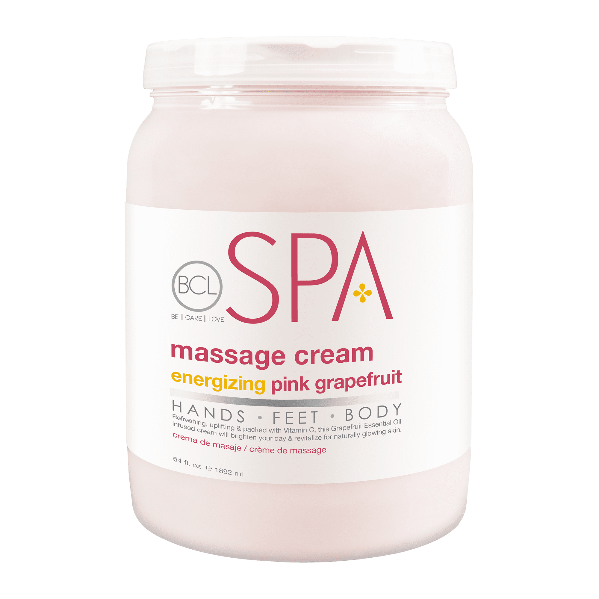BCL SPA Massage Cream Energizing Pink Grapefruit, 64 oz. - Walmart.com