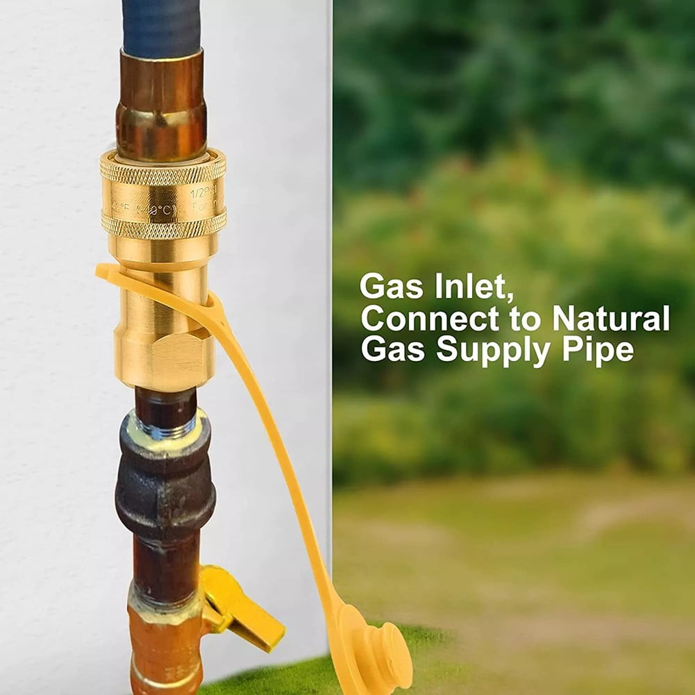 BCLONG 1/2" QDD for LP Gas Quick Connect Fittings with Male Insert ...