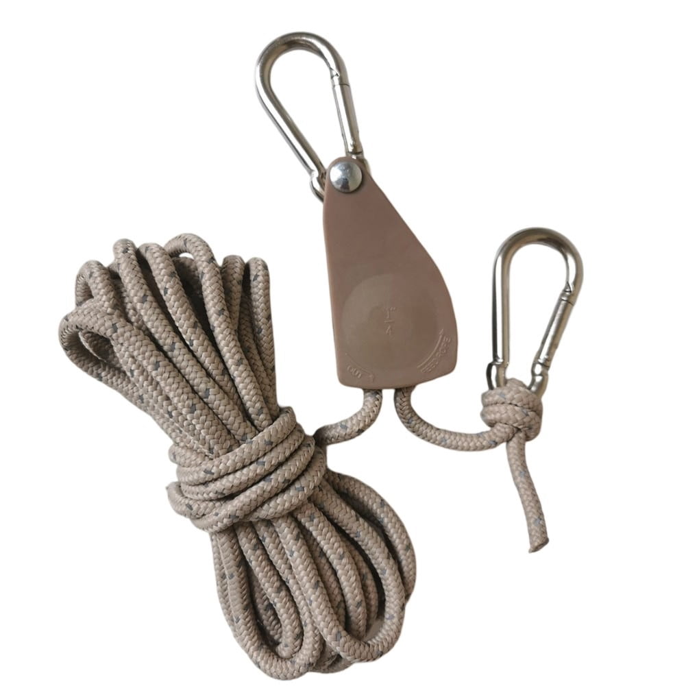 BCLONG 1/4 10M Pulley Camping Canopy Wind Rope Camping Tent Rope ...