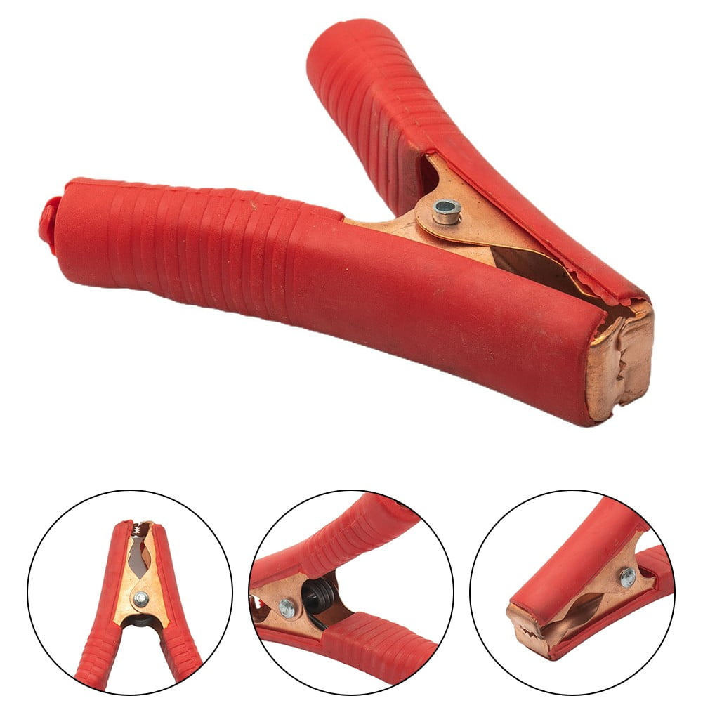 BCLONG 100A Copper Alligator Clips Car Battery Charger Heavy Duty ...