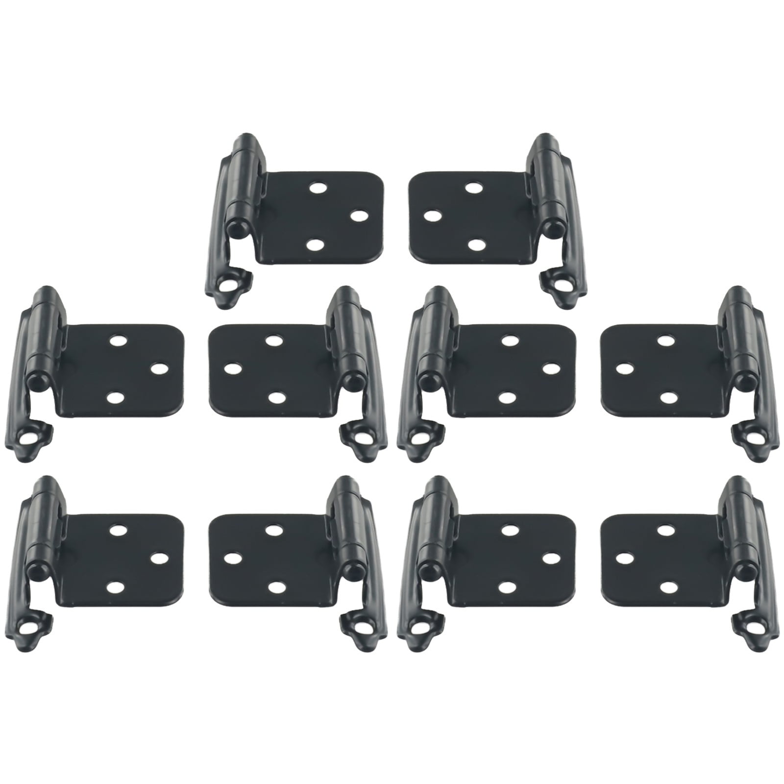 BCLONG 10pcs Self Closing Overlay Flush Cabinet Hinge Heavy Duty Door ...