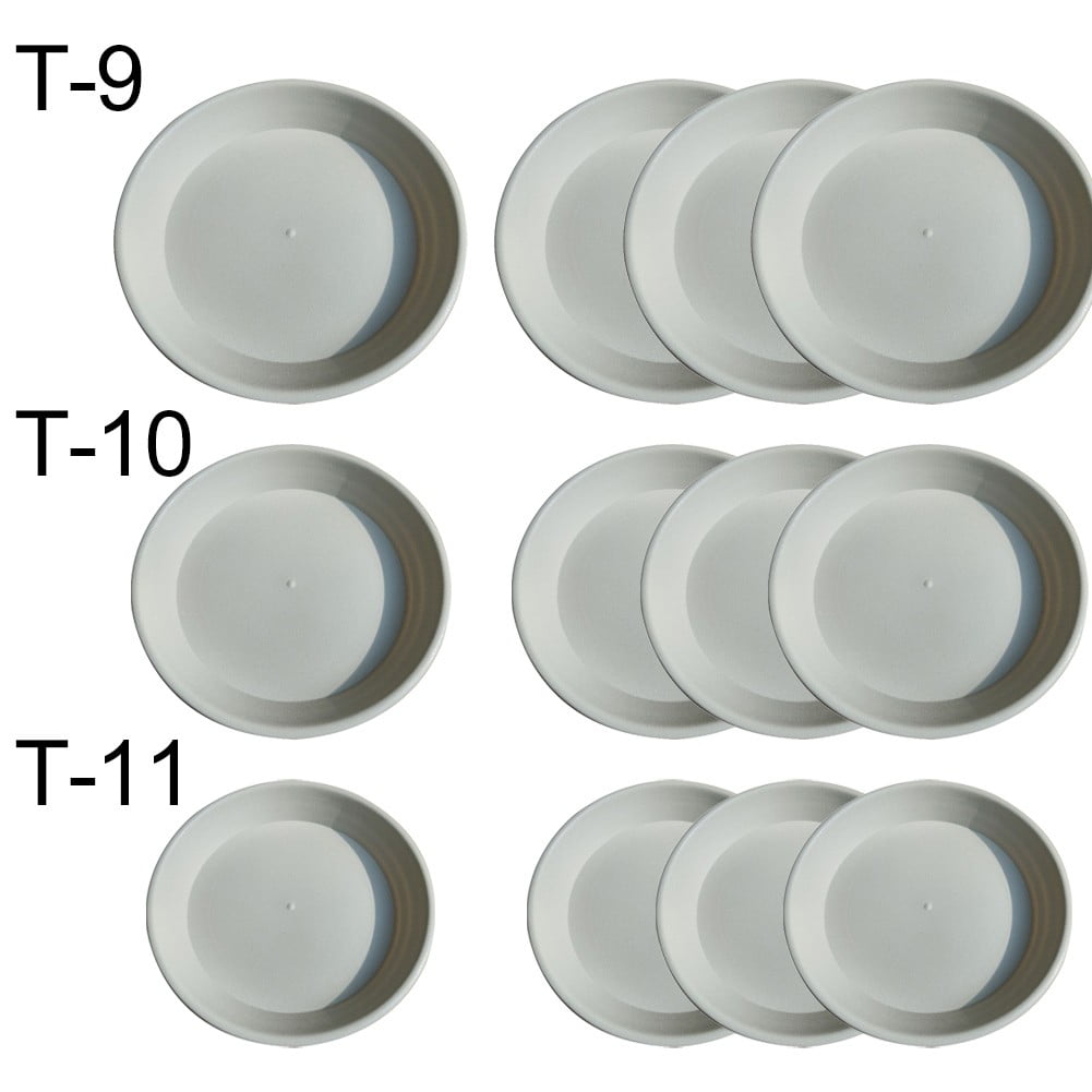 BCLONG 12pcs Round Plastic Plant Pot Saucers / Water Trays 5.8/6.8/7.6 ...