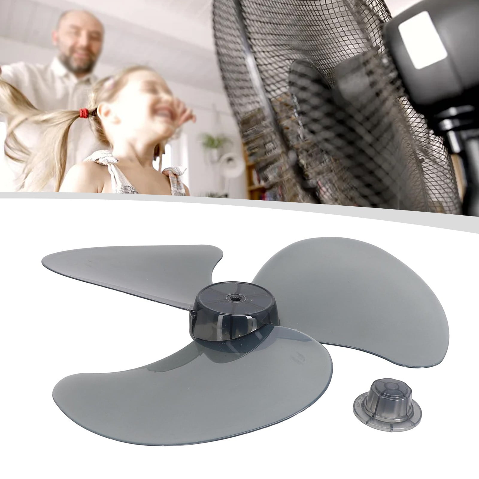 BCLONG 16" Plastic Fan Blade 3 Leaves for Standing Pedestal Floor Wall ...
