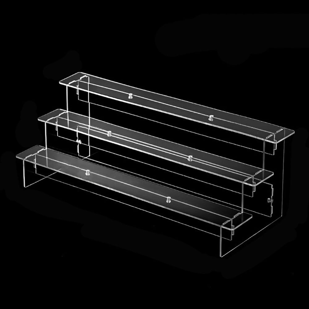 BCLONG 2-5 Layers Acrylic Ladder Display Stand Perfume Doll Transparent ...