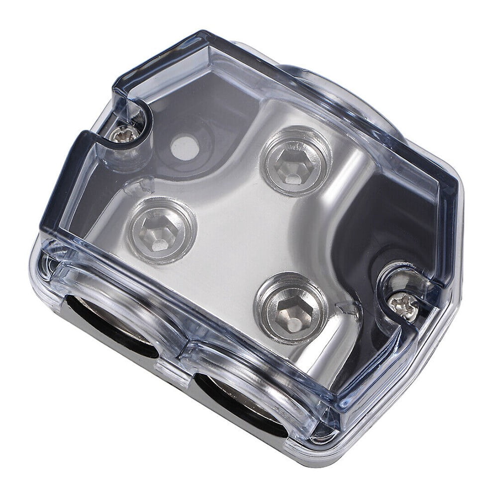 BCLONG 2 Way Power Distribution Block 0 Gauge in Out Power Ground ...