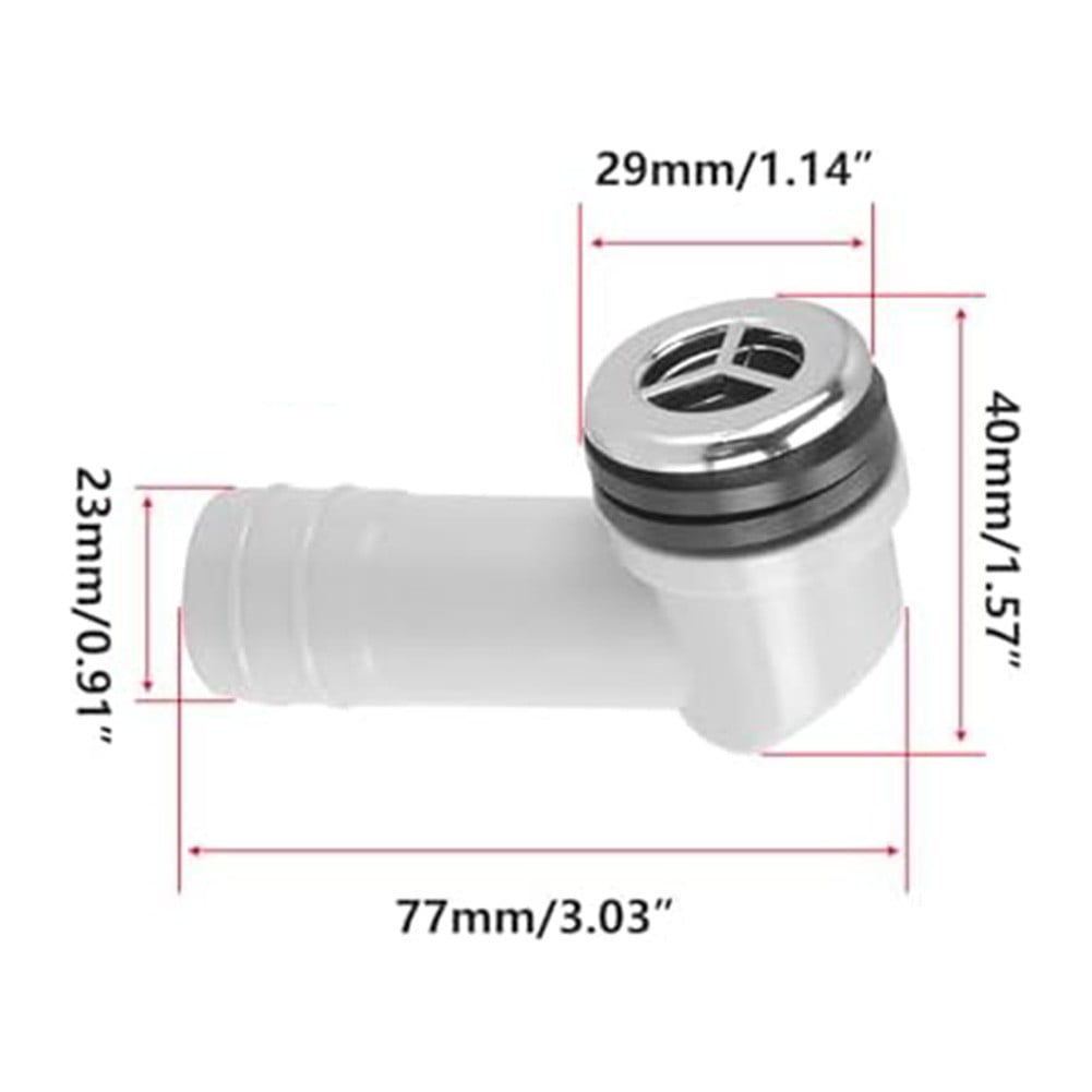 BCLONG 2-pack overflow head overflow pipe sink overflow round connection 29 x 29 mm - Walmart.com