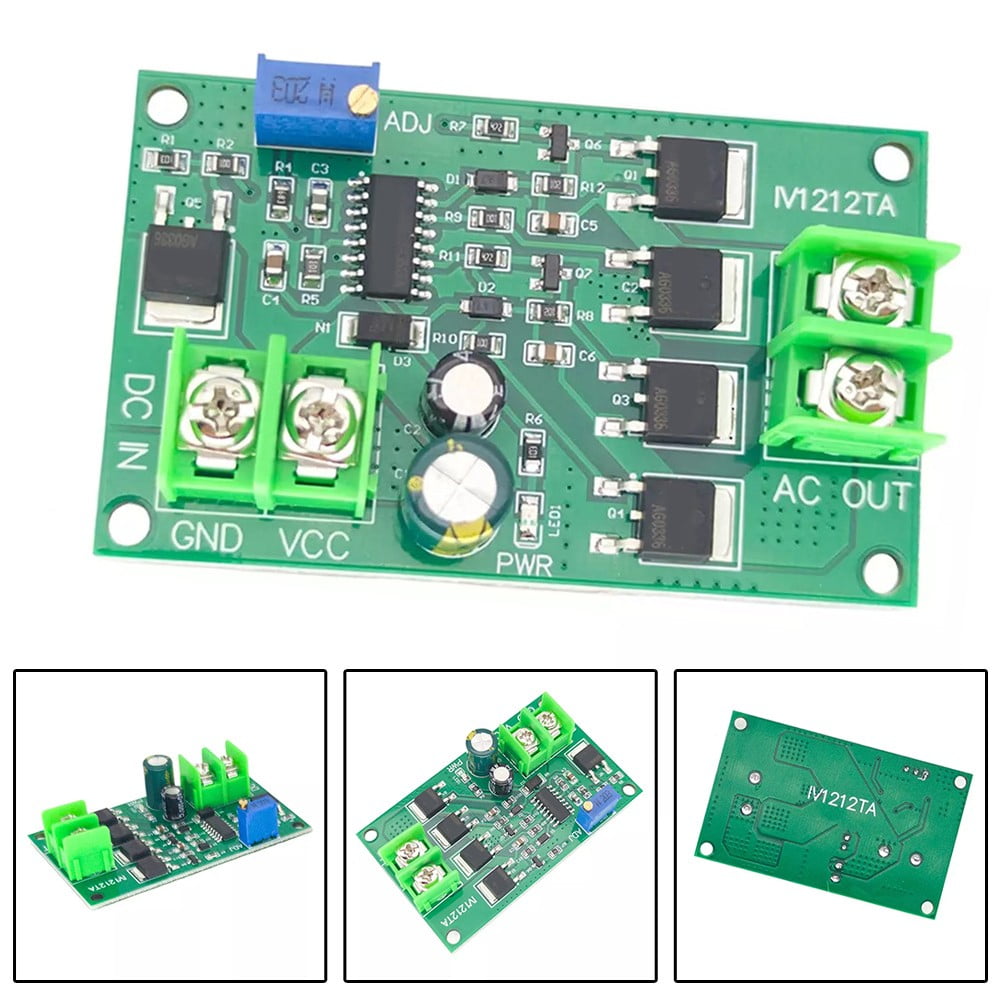 BCLONG 200W DC 12V to AC 12V Inverter 50Hz Square Wave Signal Generator ...