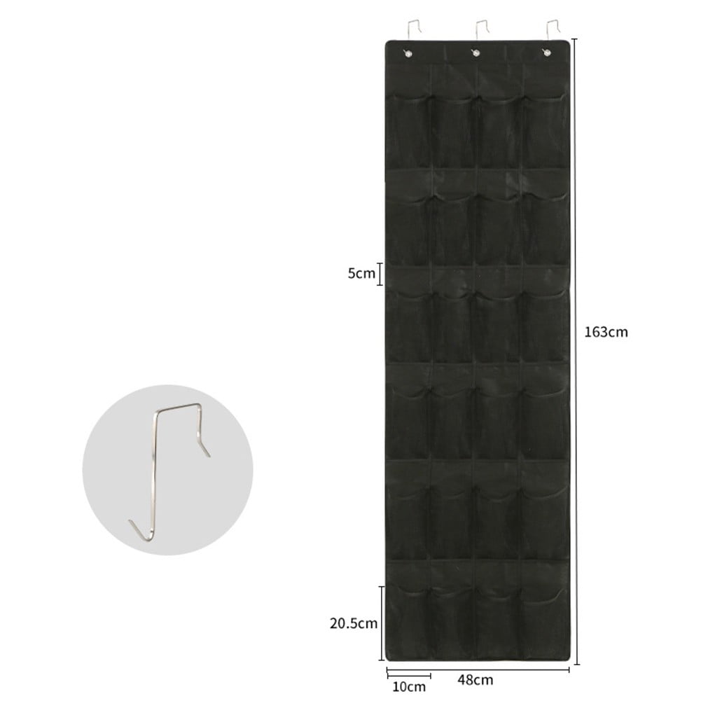 BCLONG 24/28 Pocket Hanging Over Door Shoe Organiser Storage Rack Tidy ...