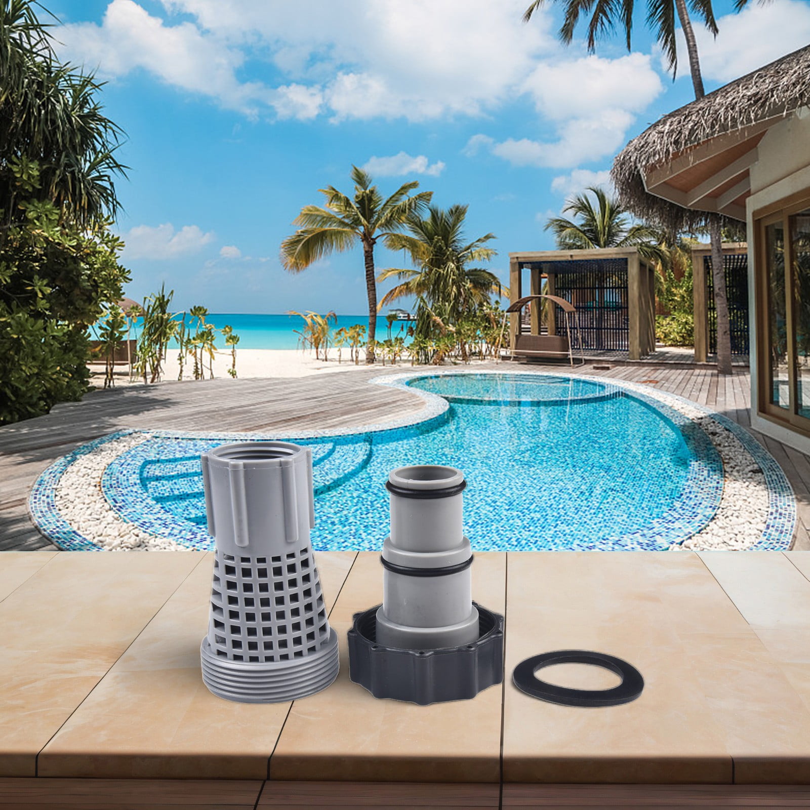 BCLONG 25007 Sand Pump Adapter for Superior Swimming Pool Filter Pump ...