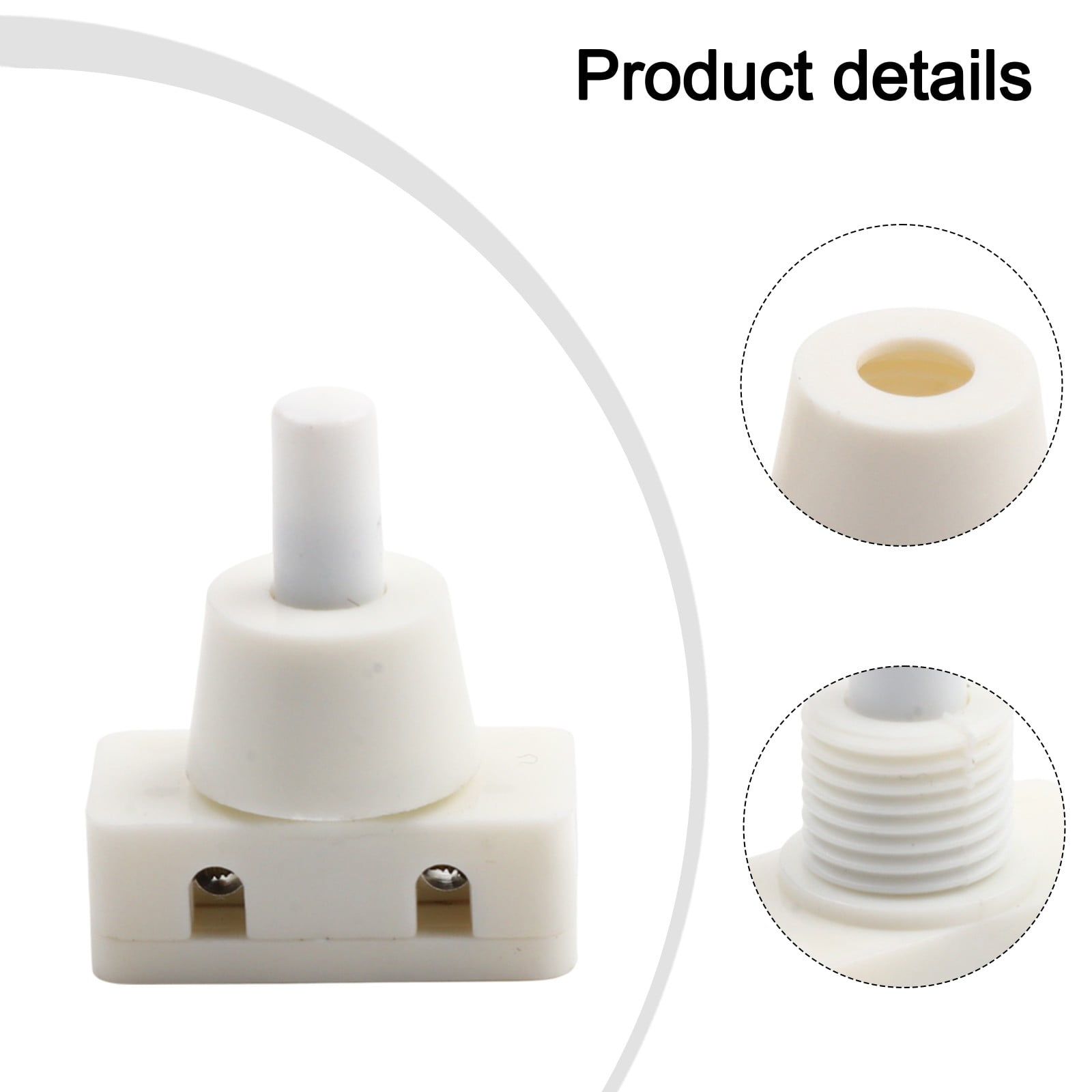 BCLONG 2A250V ON-OFF Plastic Push Button Switch Lamp Switch Self ...