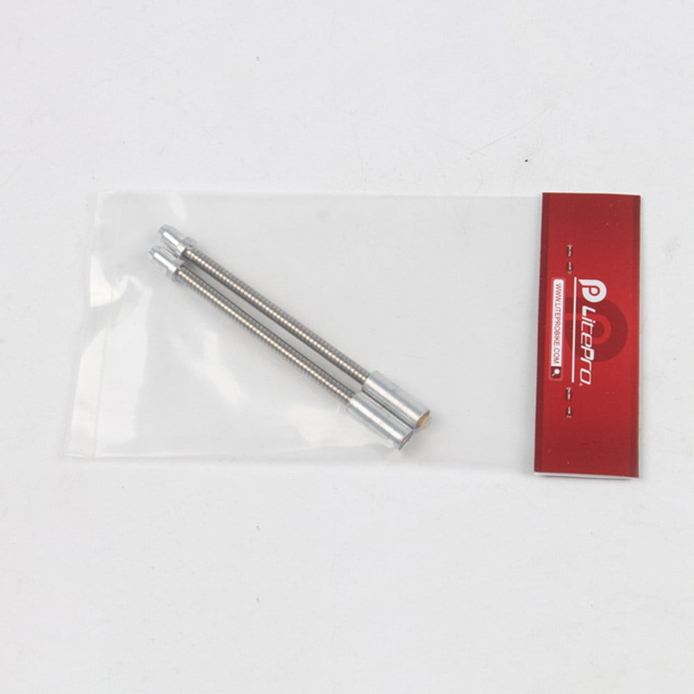 BCLONG 2PCS Spring V Brake Noodle Stainless Steel Bike Brake Bend Tube ...