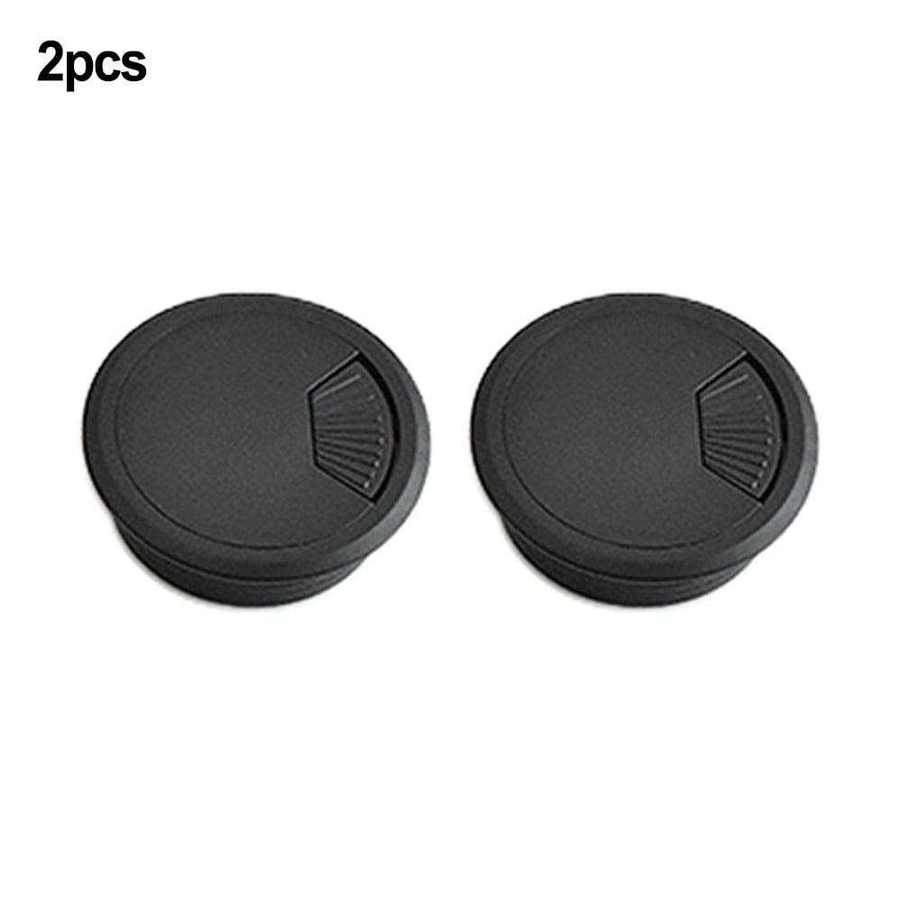BCLONG 2pcs Desk Plastic Grommet Table Cable Computer Desk Cover Wire ...