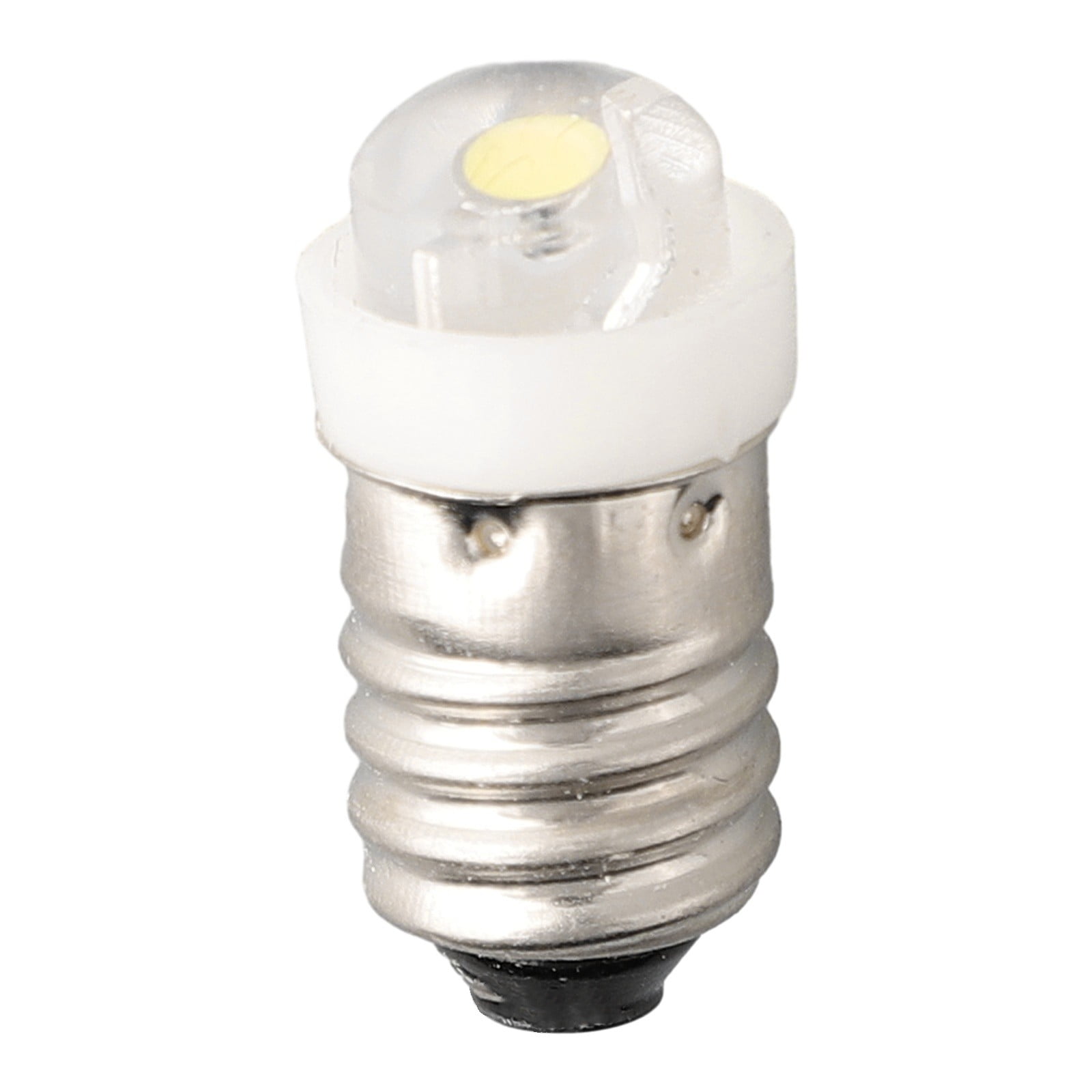 BCLONG 3/4.5/6V 0.5W 6000K White LED E10 Replacement Bulb for ...