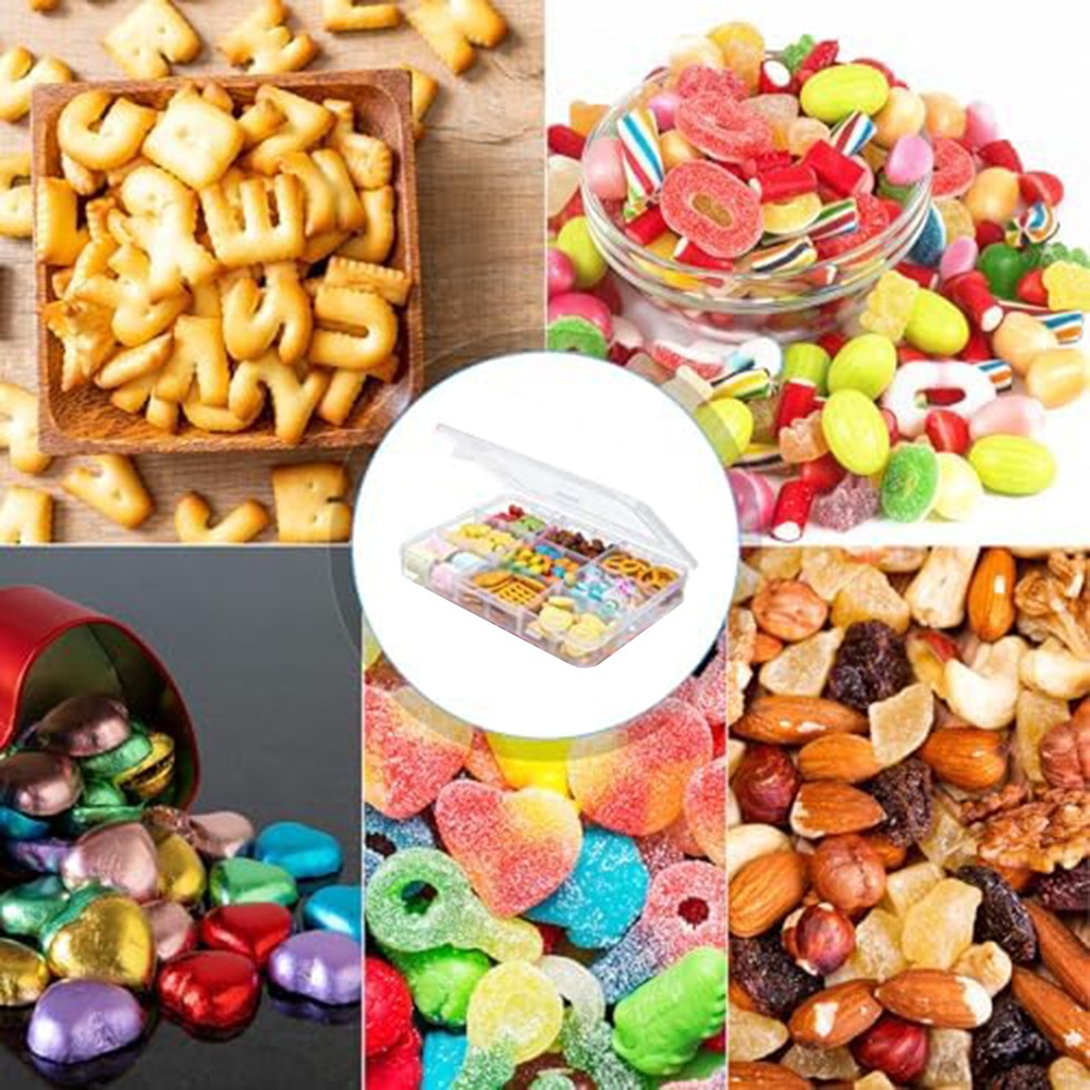 BCLONG 3 PCS Snack Boxes for Kids,Snack Box with 18 Removable Grids ...