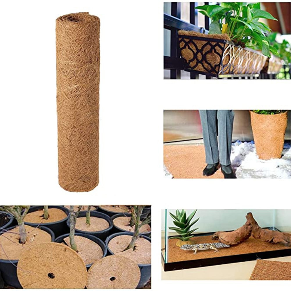 BCLONG 30/40/50x100CM Sheet Coconut Palm Mat Cuttable Floor Mat Door ...