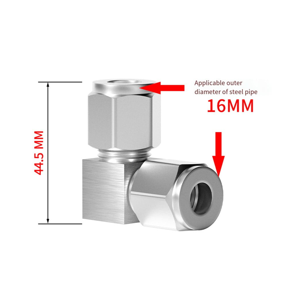 BCLONG 304 stainless steel ferrule compressor right angle joint air ...