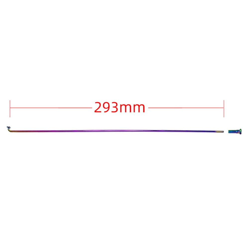 BCLONG 36 pcs Bike Spokes with Nipples Bicycle 14 Guage for Rainbow ...
