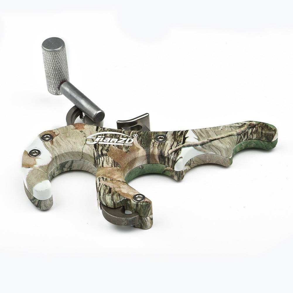 BCLONG 4 Finger Bow Release Aids Caliper Thumb Trigger Grip Compound ...