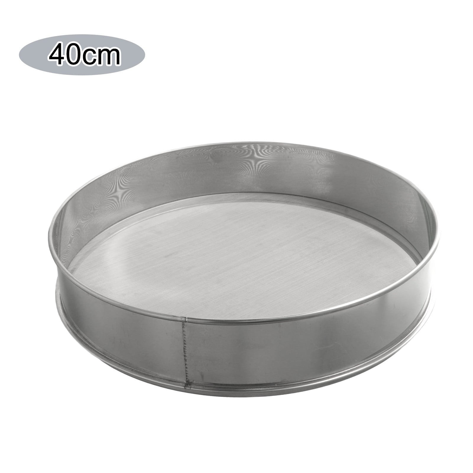 BCLONG 40cm 4 mesh stainless steel flour sieve kitchen fine mesh filter ...
