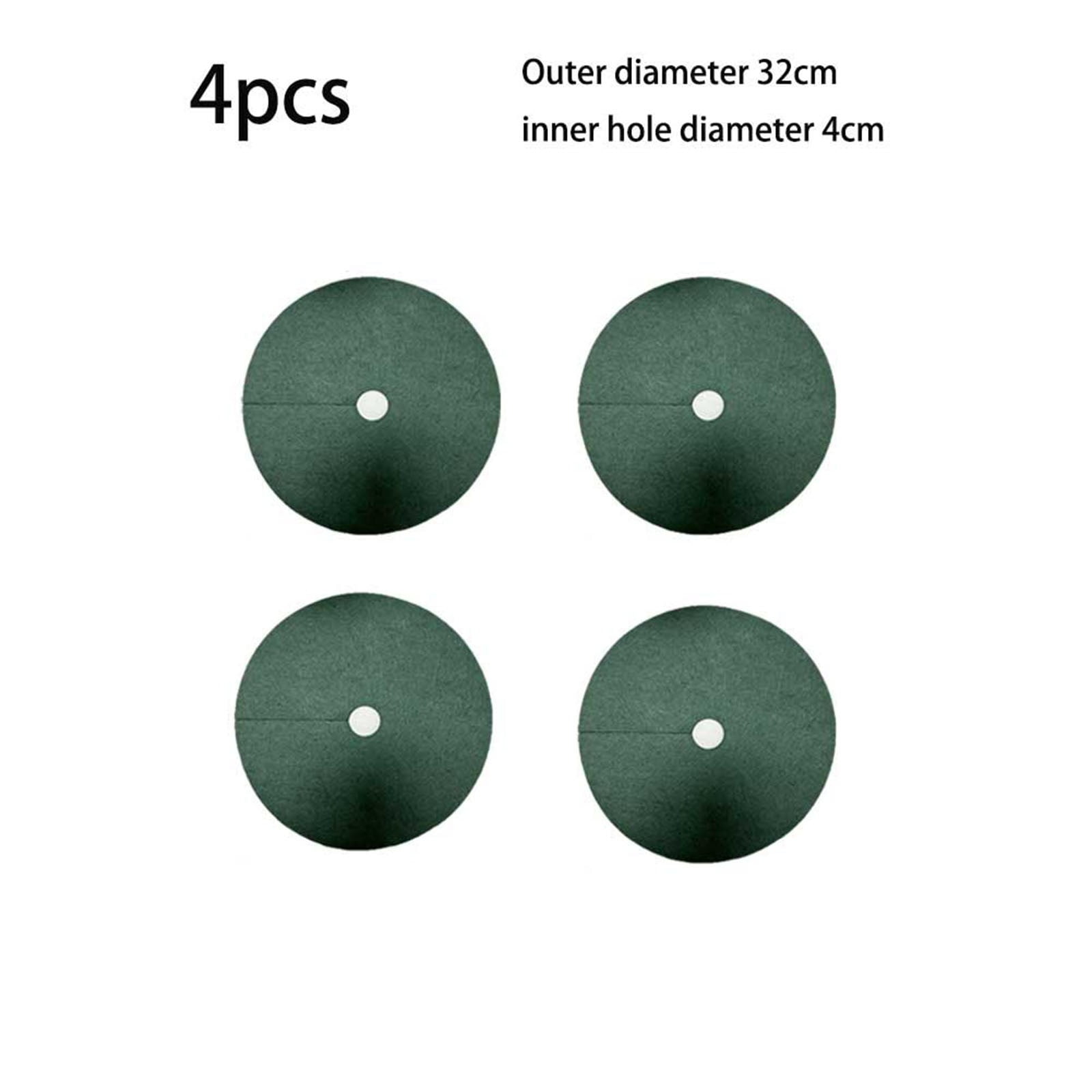 BCLONG 4pcs Mulch Ring Tree shading Mats 15-82cm Disc Shrub Tree Guard ...