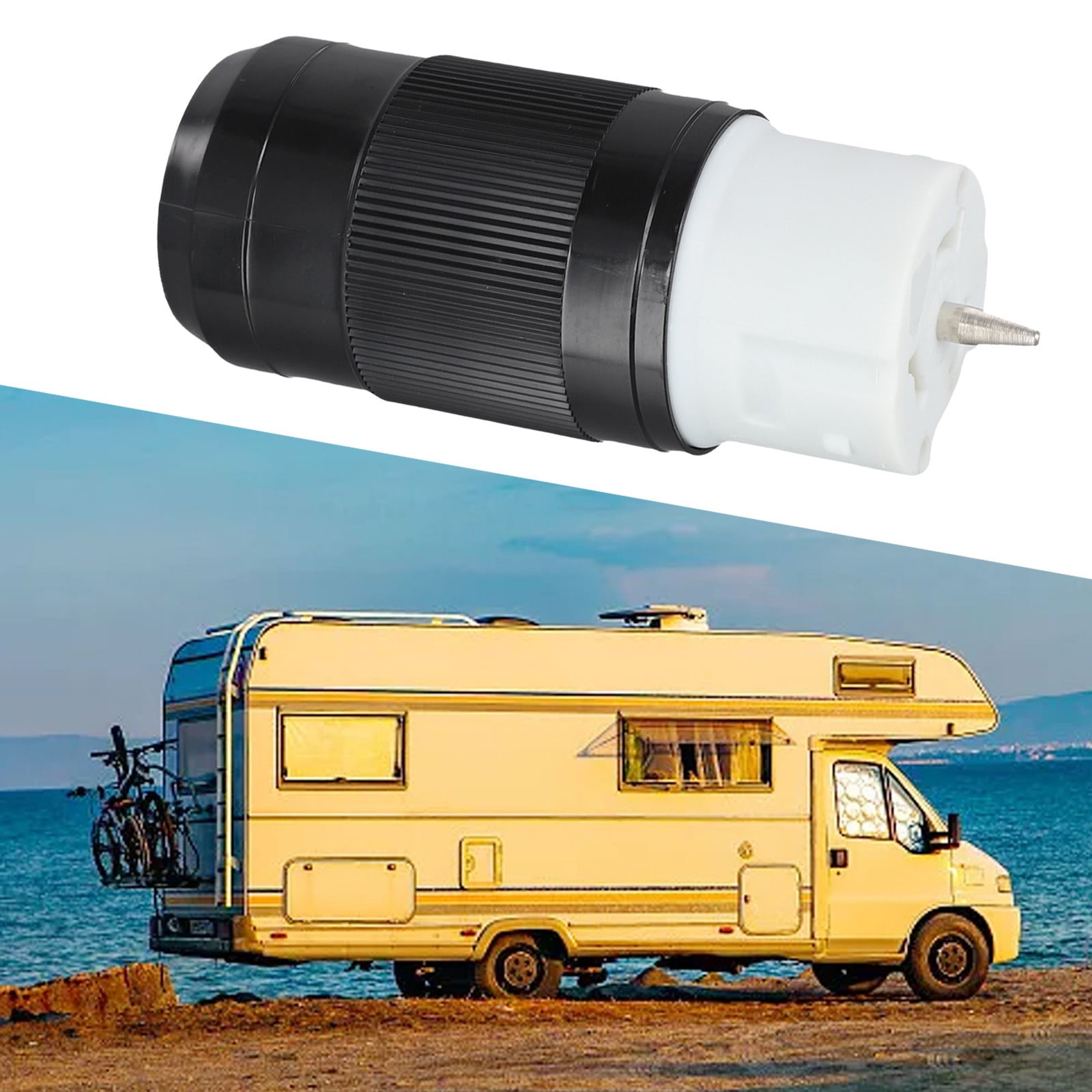 BCLONG 50 Amp RV Replacement Locking End Camper Power Adapter 50A ...