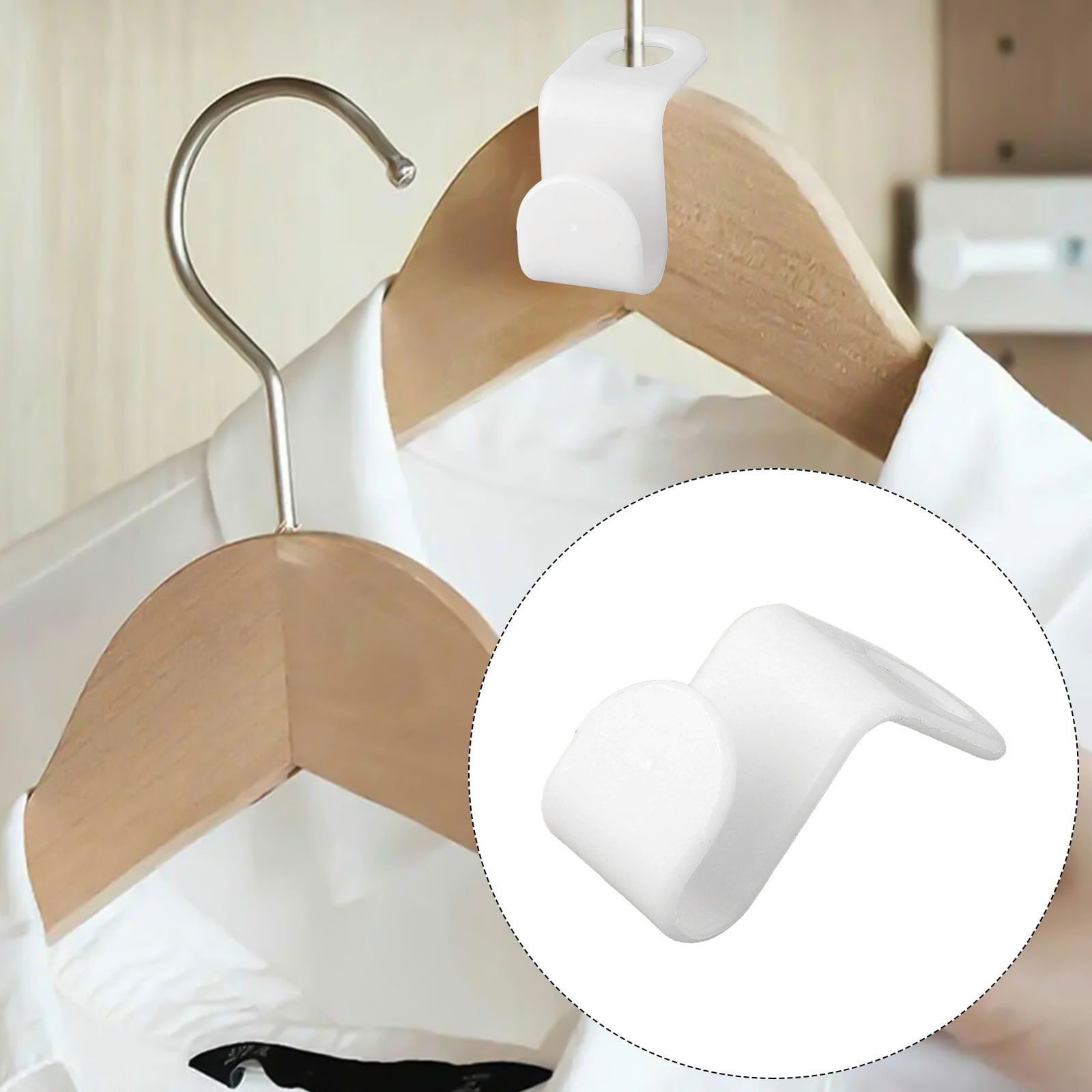 BCLONG 50Pcs Clothes Hanger Hooks Space Saving Cascading Hanger ...