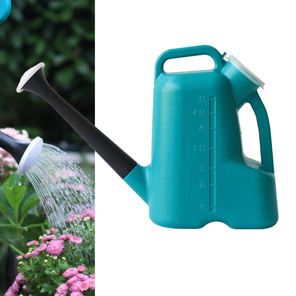 BCLONG 5L Large Capacity Garden Watering Can With Long Mouth Plastic ...