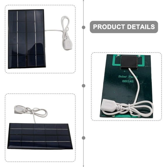 BCLONG 5V 5W Portable Outdoor Solar Panel USB Output Mobile Phone ...