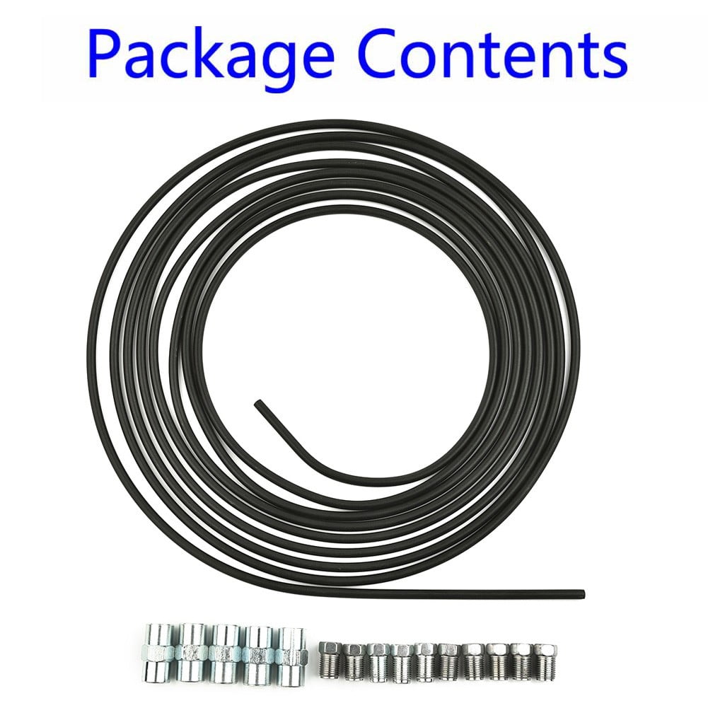 BCLONG 5m Brake Line brake pipe steel 4.75 mm & 10 screw connections ...