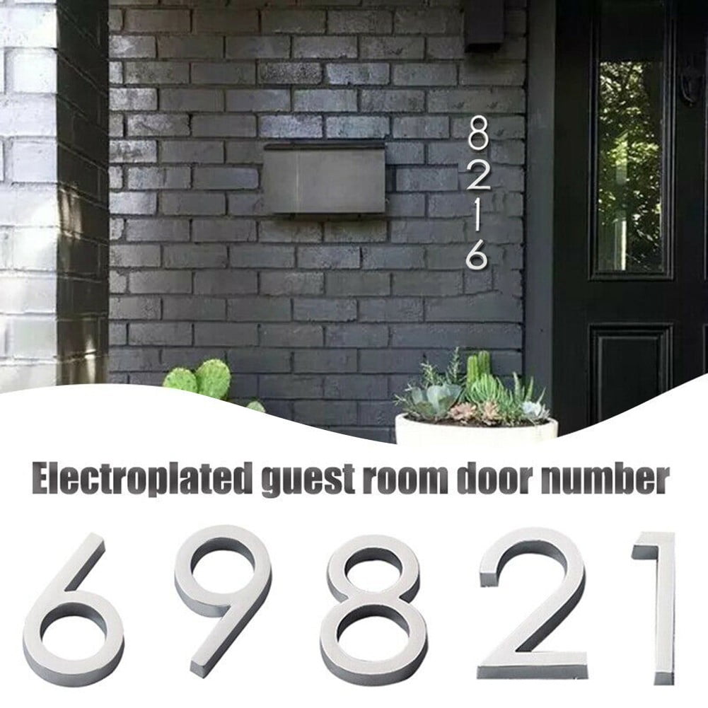 BCLONG 60mm Home Door Number Sign Modern House Hotel Room Numerals ...