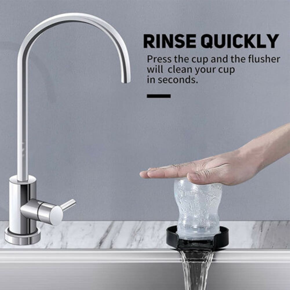 BCLONG ABS Glass Rinser Automatic Tap Stainless Steel Cup Washer ...