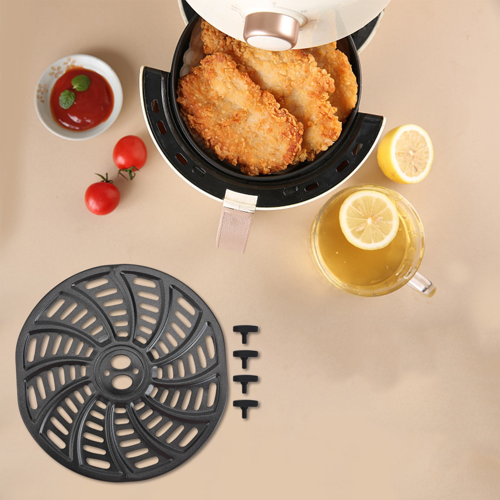 BCLONG Air Fryer Grill Crisper Plate Pan for Gourmia 6QT GAF698 GAF686 ...