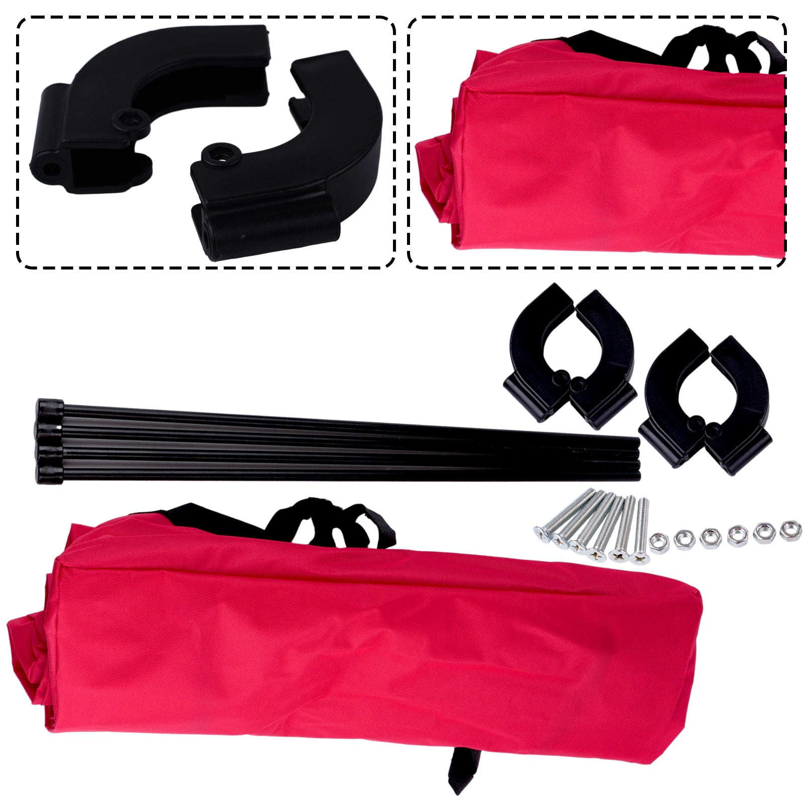 BCLONG Awning Canopy for Garden Wagon Sun Shade Cover for Trolley Cart ...